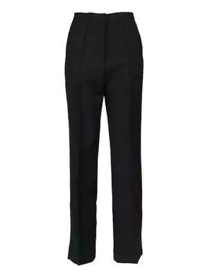 ENTIRE STUDIOS Concealed-fastening Wool Trousers - Black