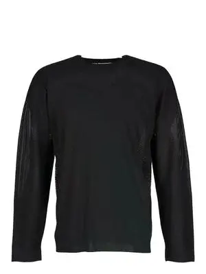 WHITE MOUNTAINEERING White Mountaineering Long-Sleeve Mesh Panel Knit Top