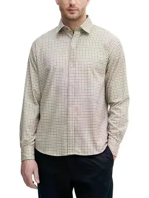 Sisley Check-pattern Long-sleeve Shirt - Neutrals