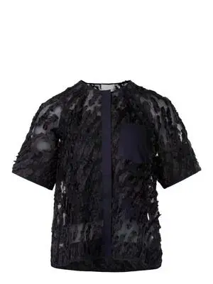 3.1 Phillip Lim Fil-coupé Short-sleeve Shirt - Black