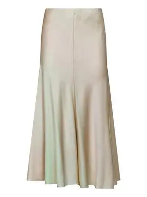 Brunello Cucinelli Bias-cut Flared Skirt - Neutrals