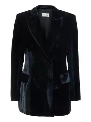 P.a.r.o.s.h Double-breasted Long-sleeve Blazer - Black