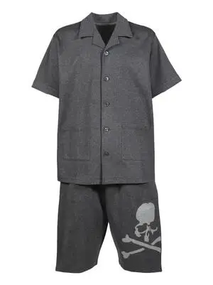 MASTERMIND WORLD Logo-embroidered Pajamas - Grey