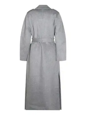THE DYNAMIS STUDIO Double-breasted Belted Coat - Grey