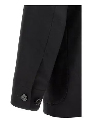 LARDINI Feeling Korean-collar Blazer - Black
