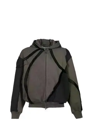 PACE Panel Distressed Hoodie - Grey