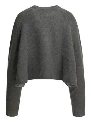 LISA YANG Karine Cropped Cashmere Sweater - Grey