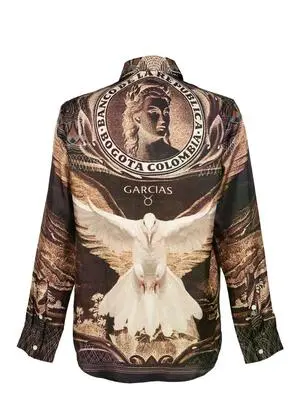 GARCIAS Pesos Silk Shirt - Black