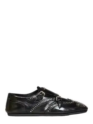 Fendi Stud Loafers Black