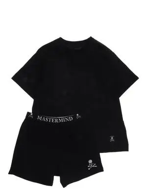 MASTERMIND WORLD Logo-embroidered T-shirt And Boxers - Black