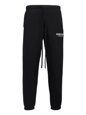 ESSENTIALS Logo-print Track Pants - Black