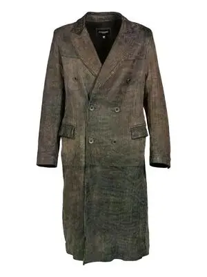 NO/FAITH STUDIOS Double-Breasted Leather Coat