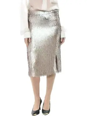 RÓHE Róhe Embellished Pencil Midi Skirt