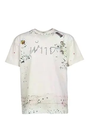 We11Done Trompe-l'oeil Pierced T-shirt - Neutrals