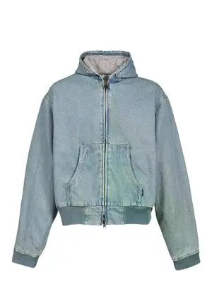 VETEMENTS VETEMENTS Hooded Washed Denim Jacket