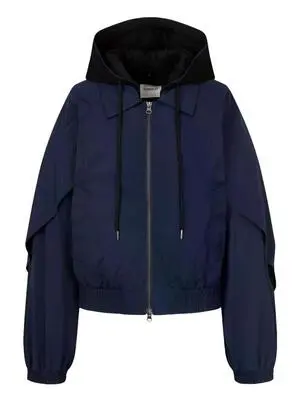 STUDIO TOMBOY Detachable Hood Bomber Jacket - Blue