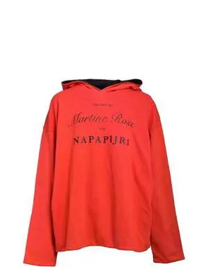 NAPA BY MARTINE ROSE Reversible Logo-print Hoodie - Red