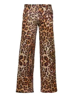 LA MASKARADE Leopard-print Track Pants - Brown