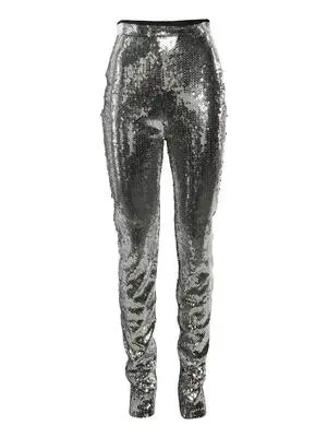 DAVID KOMA DAVID KOMA Sequinned Slim-Fit Trousers