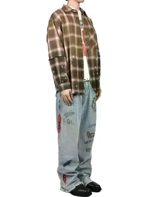 SATOSHI NAKAMOTO Nessa Patchwork Jeans - Blue