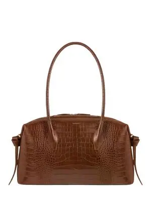 YUZEFI Yuzefi Brioche Croc-Effect Leather Shoulder Bag