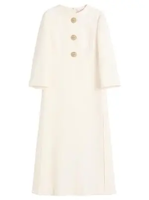 VALENTINO Valentino Crepe Couture Midi Dress