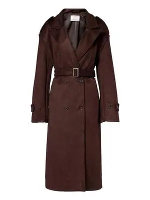 THE FRANKIE SHOP Pembroke Trench Coat - Brown