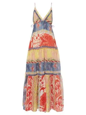 ETRO Etro Printed Cotton And Silk Maxi Dress