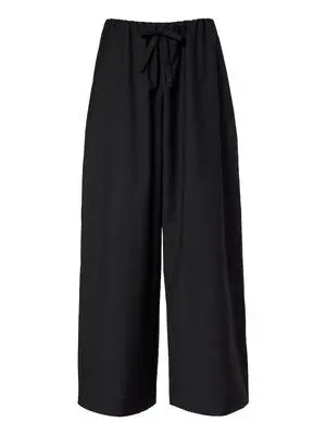 TOTEME Wool Wide-leg Pants - Black