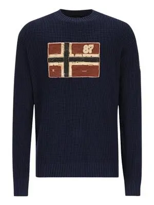 NAPAPIJRI Logo Patch Pullover - Blue