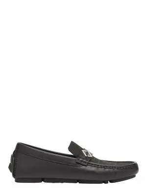 Fendi Fendi FF Metal Driving Loafers Black