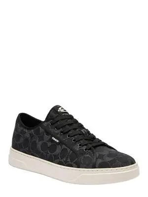 COACH OUTLET Canvas Sneaker In Signature Denim - Black