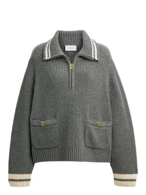 COACH COACH Heritage C Quarter Zip Knit Polo