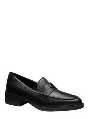 COACH COACH Pointed Toe Loafer Shoes Black