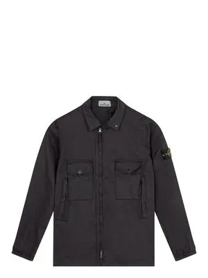 Stone Island Cotton Overshirt 'black' Black