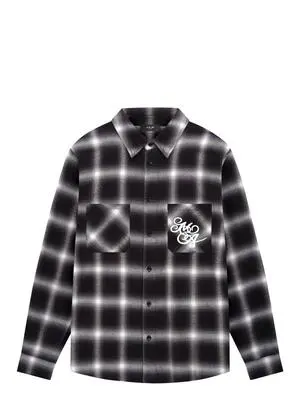Amiri Swirl Flannel Shirt - Black