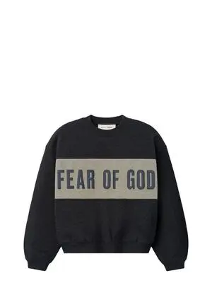 Fear Of God Cropped Relaxed Panelled Sweatshirt - Grey