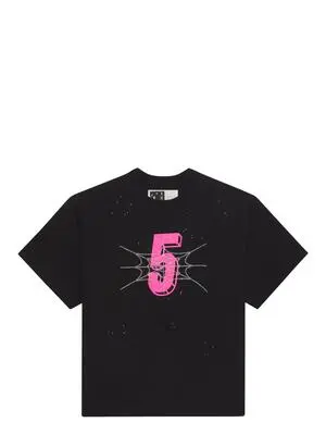 SP5DER Sp5der Pavouk Rhinestone T-Shirt Black
