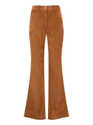 Moncler Moncler Corduroy Flared Trousers Brown