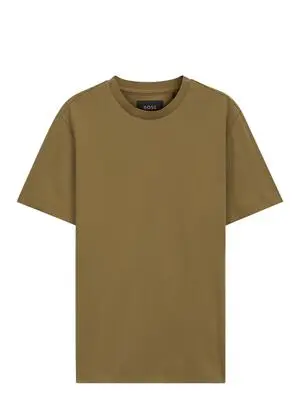 BOSS Crewneck T-shirt In Mercerized Supima Cotton - Beige