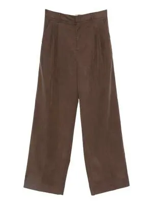 WHITE SAND Wide-leg Trousers - Brown