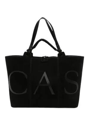 Casadei Leather Tote Bag - Black