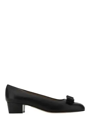 SALVATORE FERRAGAMO Ferragamo Leather Vara Pumps With 3 Cm Heel