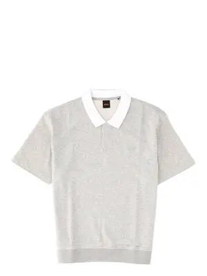 BOSS 100% Cotton Polo Shirt - Grey