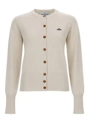 VIVIENNE WESTWOOD Bea Cotton-cashmere Cardigan - Beige