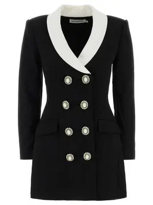 SELF-PORTRAIT Tailored Blazer Mini Dress - Black