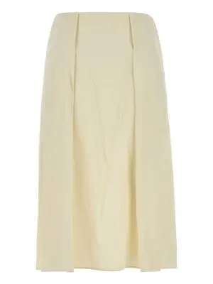 JIL SANDER Jil Sander Skirt 151 In Cornsilk Acetate-Viscose With Viscose Lining Cornsilk