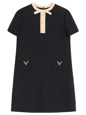 Valentino Garavani Crepe Couture Short Dress - Black/birch
