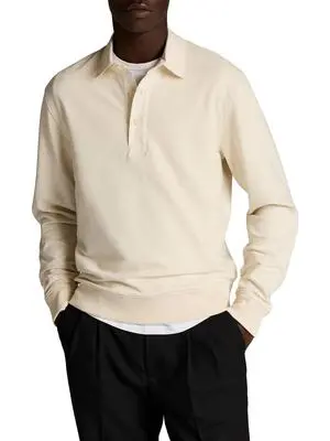 VINCE Men's French Terry Polo Shirt