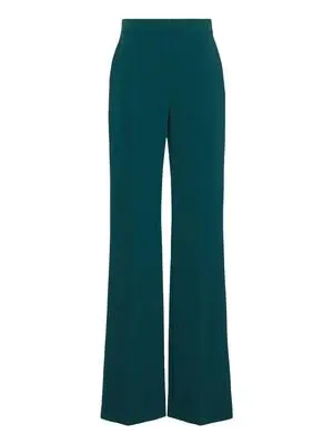 Max Mara Tuxedo-style Cady Trousers - Dark Green